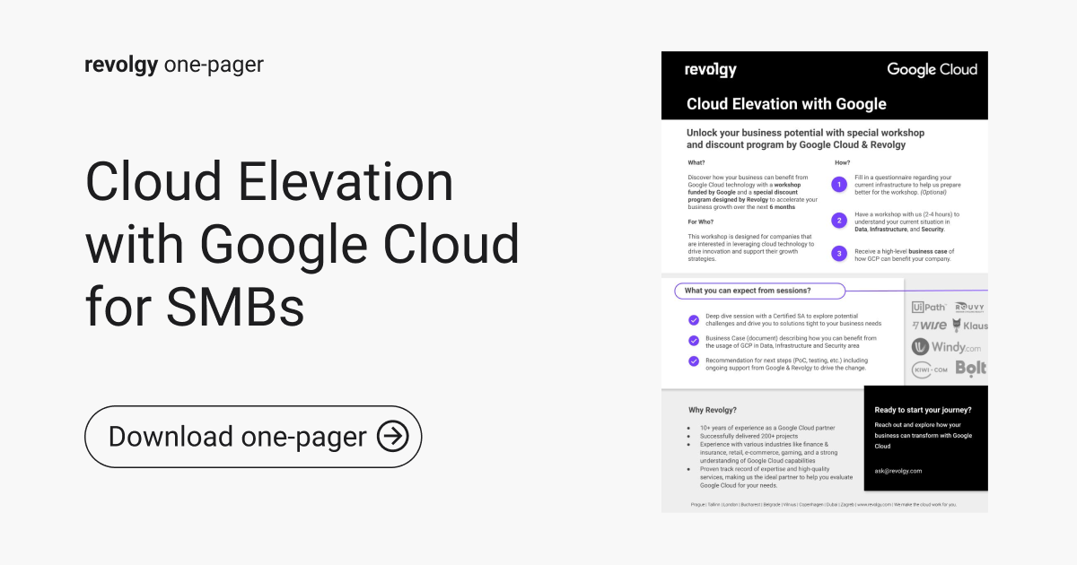 Onepager - Cloud Elevation with Google for SMBs